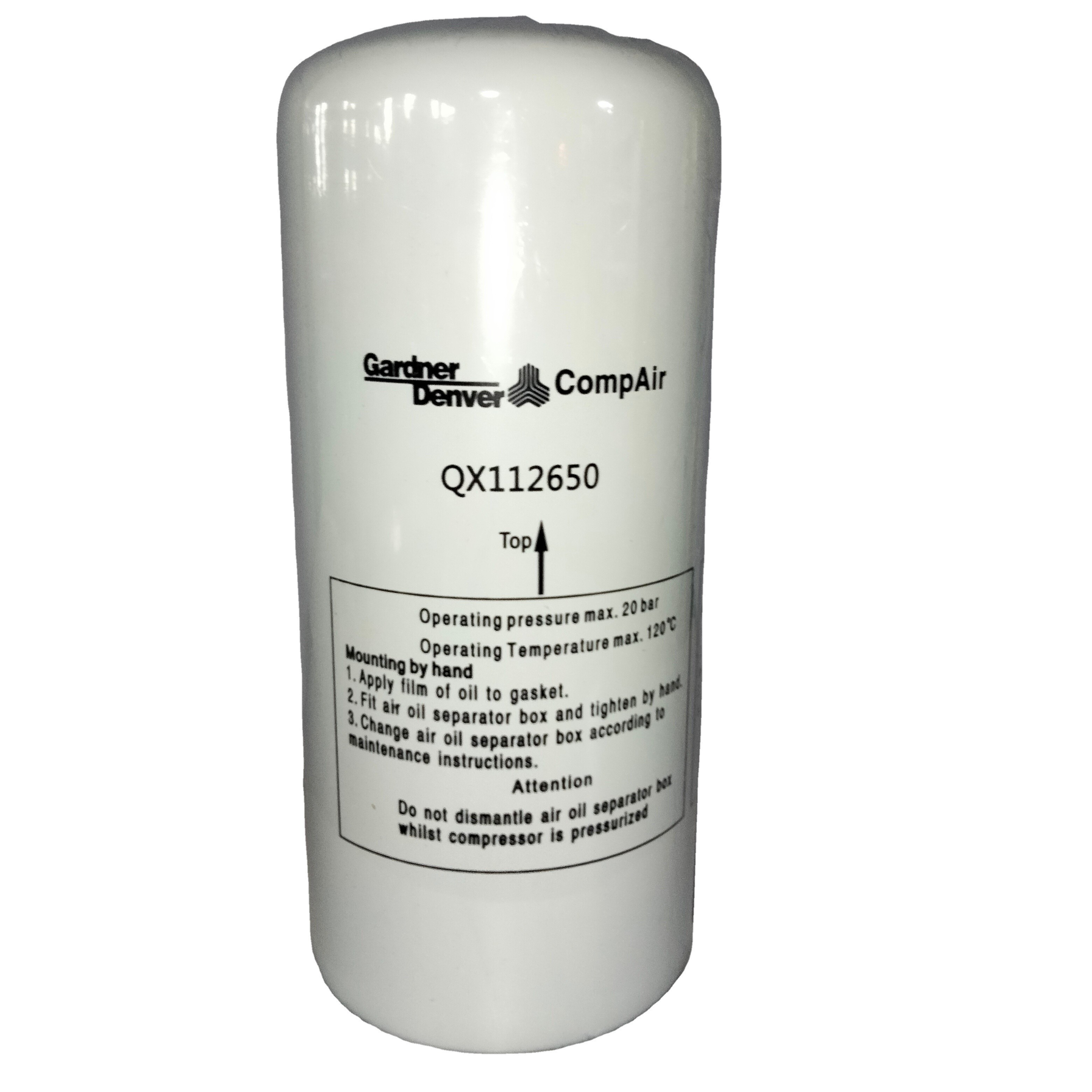 Gardner Denver QX112650 Oil Separator Industrial Air Compressor Spare Parts