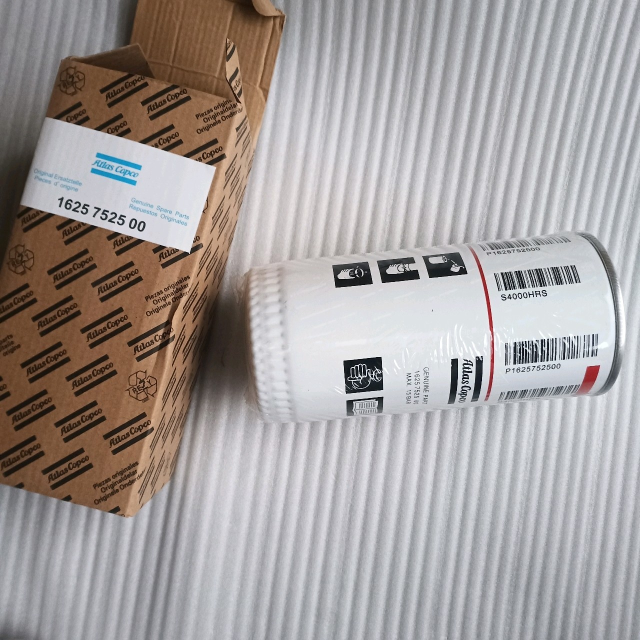 Atlas 1625752500 Oil Filter For Screw Air Compressor Maintenance And Repair