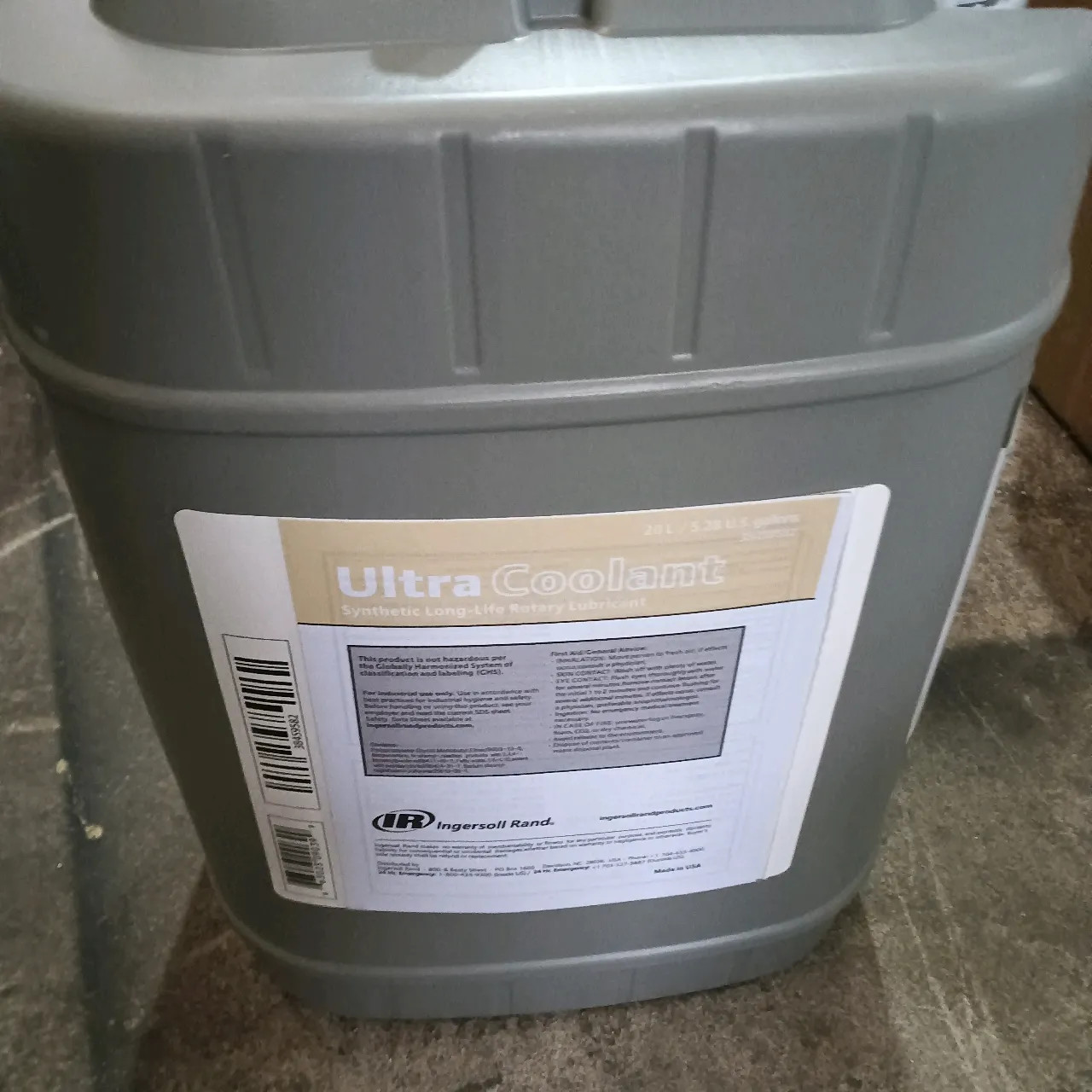 38459582 Ultra Coolant Oil 20L Ingersoll Rand Air Compressor Spare Parts