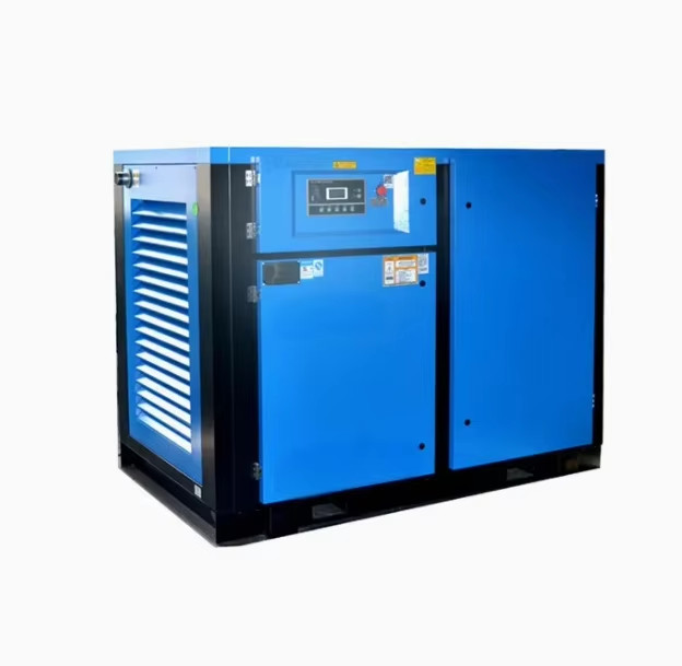 Two-Stage 22KW Screw Industrial Compressors Oil-Less Stationary Micro ...